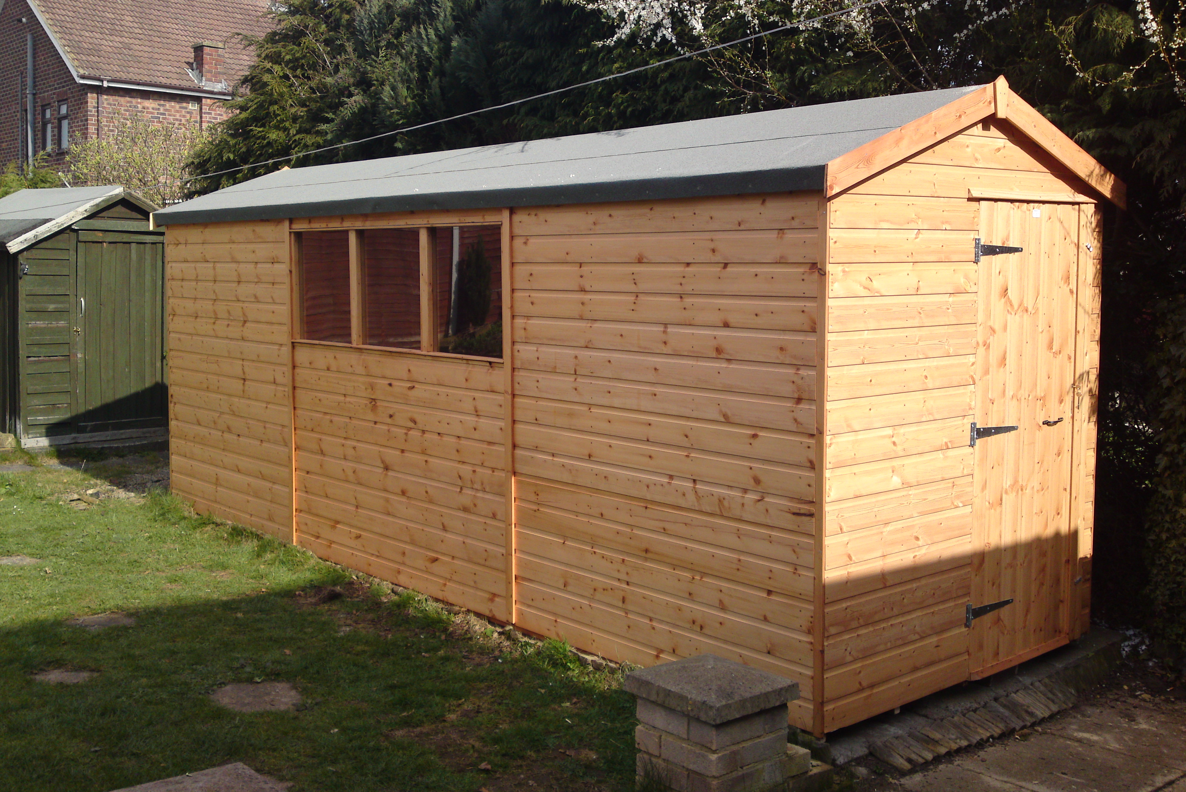 apex shed and pent shed image gallery from shed king timber buildings ...